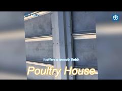 prefabricated steel poultry house q355b beams 20lb roof load
