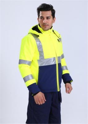 Cina Ciao Vis Orange/rivestimento giallo del lavoro di inverno, rivestimento del vello del freddo dell'OEM in vendita