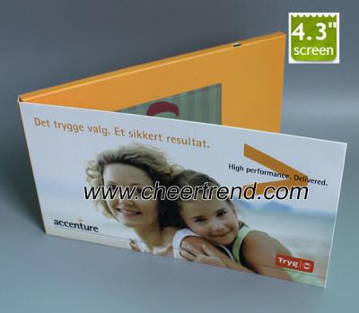China 2017 Hot Promotional 4.3 inch video brochure / best advertising products for sale
