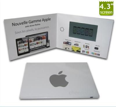China Bespoke 4.3'' lcd video player brochure card,video card for promotion for sale