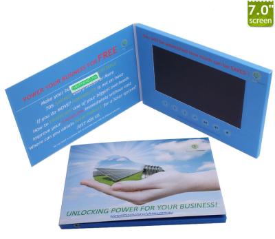 China Full color print design 4.3'' 5'' 7 inch digital video brochure with Factory cheapest price for promotion for sale
