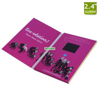 China Promotional business card 2.4 inch LCD card /Video brochure/Video book for sale