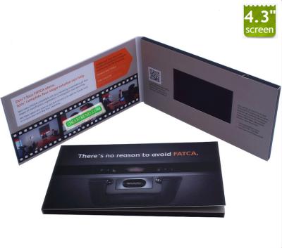 China China Factory supply competitive price 4.3 inches lcd brochure lcd video card for business promotion for sale