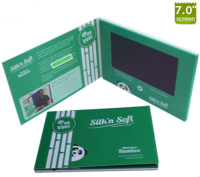 China 2017 Best Factory Custom 7 Inch LCD Paper Video Brochure / Video Greeting Card for Advertising for sale
