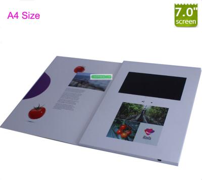 China 2017 Colorful custom design 7 inch lcd screen video greeting cards /video brochure card for promotion for sale
