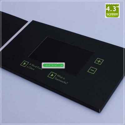 China A5 115x210mm catalog with LCD display 4.3 inches video book for sale