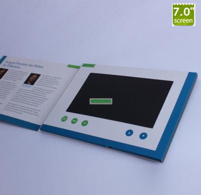 China 7 Inch 800x480 TFT LCD Monitor Module with custom print paper for video brochure card for sale