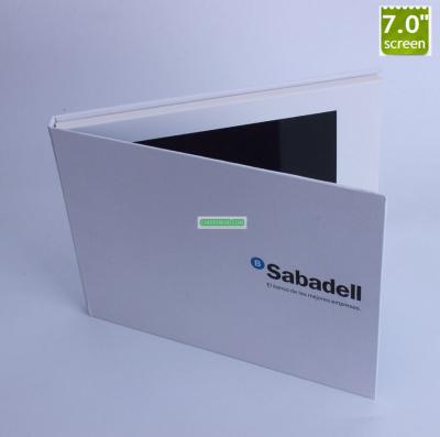 China 7 inch LCD tft video module with 3 videos buttons for Hardcover back greeting brochure card for sale