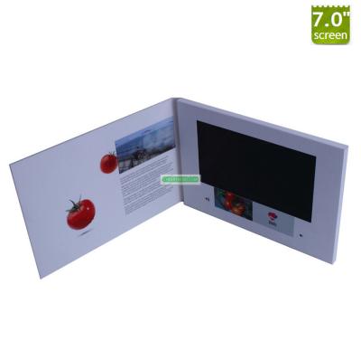 China 7inch touch screen lcd video book with 256MB memory from 7 years experienced maunfactuer for sale