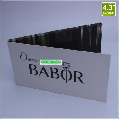 China 4.3 inch TFT LCD screen promotional video book for sale