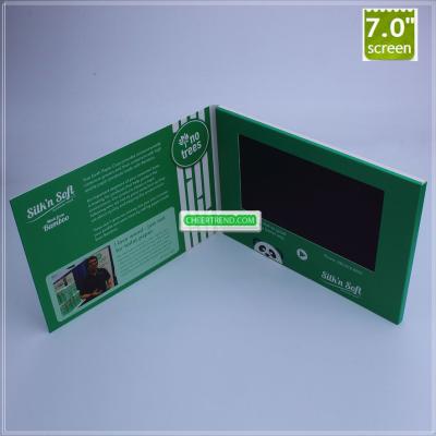 China Creative 7 inches HD LCD Screen Video Brochure, Video Book, Video in Print for sale