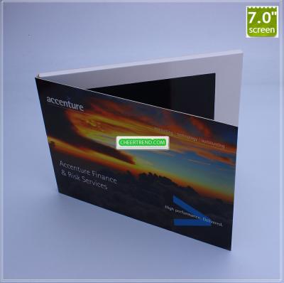 China Chinese Homemade Video Brochure, 7 Inch LCD Screen Greeting Card for sale