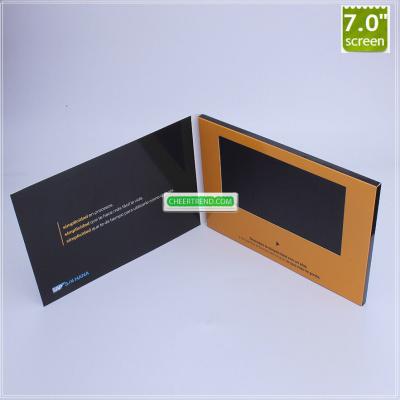 China Factory custom 7 inch LCD touch screen video brochure/digital video card/video christmas greeting card for sale