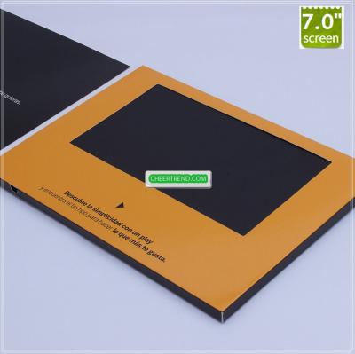 China 2017 High quality Promotion 7 inch digital lcd video screen greeting cards video brochure Book for sale