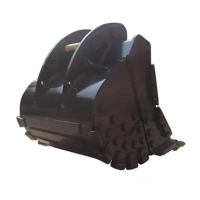 China EX220 EX200 Graafmachine Rock Bucket Heavy Duty Skid Steer Rock Grapple Fit Liebherr R317 Te koop