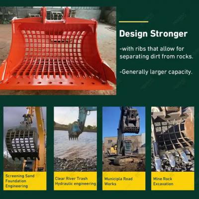 Cina Rock Riddle Skeleton Excavator Bucket per l'energia e l'estrazione in vendita