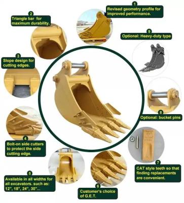 中国 Customized Excavator Trenching Bucket for Different Working Environments 販売のため