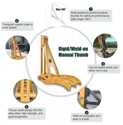 Cina 11-18T Digger Thumb Grab NM360/400 Thumb per il secchio di retroesca in vendita