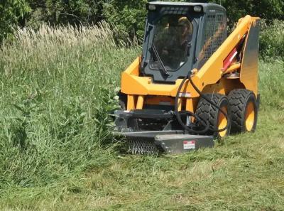 China Heavy Duty Borstel Skid Steer Grass Cutter Aanhangsel 60 72 84 Inch Te koop
