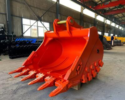 China Premium Steel Excavator Rock Bucket Heavy Duty Rock Bucket  Intensive Rock Digging for sale