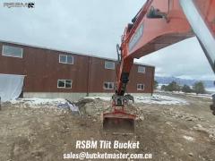 20T Hydraulic Tilting Bucket Width 2000mm Wear Resistant Steel