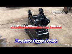 Q345B Excavator Digger Bucket With Optional Wearing Block