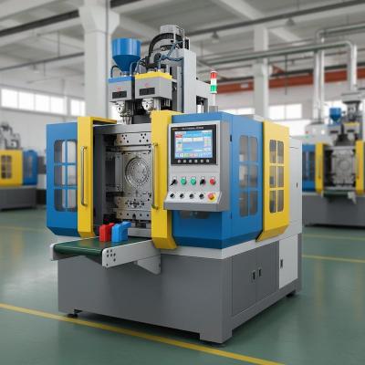 China PLC With Touch Screen Control System Plastic Double Color Injection Molding Machine Mix Two Color Style Designed For Multi Color Plastic Molding for sale