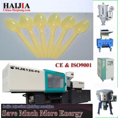 China Plastic spoon, plastic fork, plastic knife injection molding machine for sale