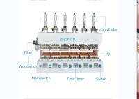 China Six Station Automatic Pneumatic Press Machine For 3C Electronic Assembly for sale