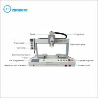 China Four Axis Automatic Glue Dispensing Robot With Single Head Double Station for sale
