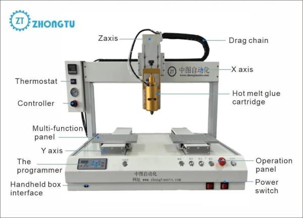 Quality Desktop Installation CNC PCB Hot Melt Glue Automatic Dispensing Machine for 80 for sale