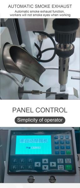 Quality Multifunction Semi Auto Soldering Machine Foot Micro Switch Connector Foot Tin for sale