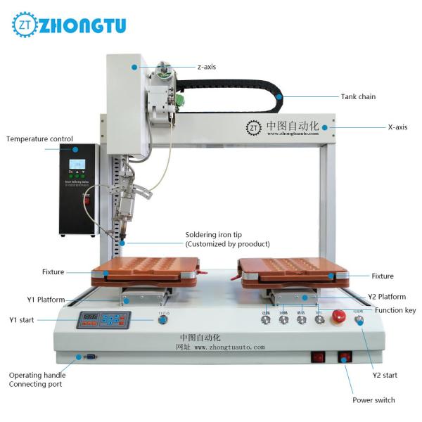 Quality 4 Axis Automated Soldering Machine For PCB Board Solder Robot for sale