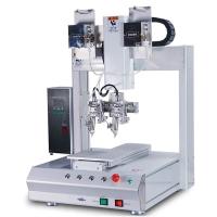 China Double Platform Automatic Soldering Machine 360 Degrees Desktop Soldering Robot for sale