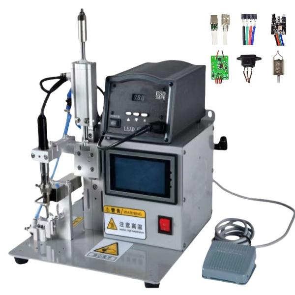 Quality Semi Auto Spot DIY Soldering Machine For Type C USB AC Led Lights Power Plug Switch for sale