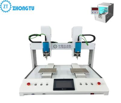 China Máquina de bloqueo de tornillo totalmente automática de doble cabeza con doble estación con eje múltiple en venta