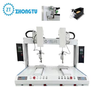 China The Dual Y-Axis Dual-Head Dual-Platform Soldering Machine Offers More Flexible Motion Control And More Efficient Soldering Operations for sale