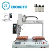 China Anti-Solder-Splosion Single-Head Double-Platform Automatic Soldering Machine for sale