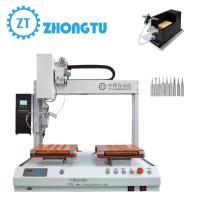 China Rotary-Function Single-Head Double-Platform Automatic Soldering Machine for sale