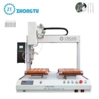 China PCB Board Automatic Soldering Machine With Double Platforms with R Axis Automatic Soldering Machine for sale