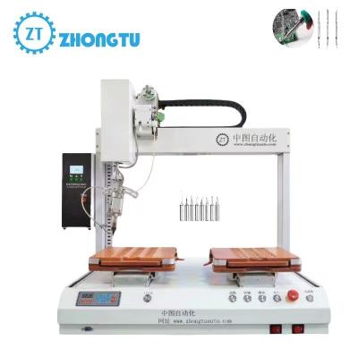 China Factory hot sale 4 Axis Automatic Soldering Machine Usb Circuit Board Pcb Spot Welding Feeding Tin Robot Led Lamp Bead Rotary Soldering Machine for sale
