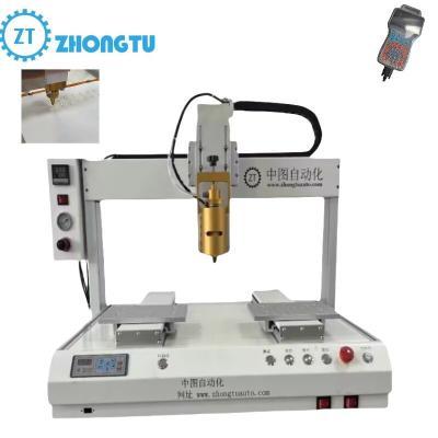 China Zhongtu Stable Durable And High-Speed Single-Head Dual-Platform Automatic Glue Injection Machine for sale