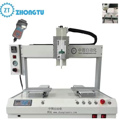 China Fully Automatic 3 Axis Glue Dispenser with Repeat Accuracy ±0.02mm and Maximum Speed 500mm/s for Static Elimination within 100V for sale
