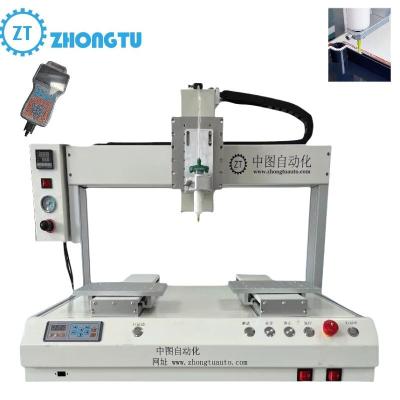 China Fully Automatic 3 Axis Glue Dispenser with Repeat Accuracy ±0.02mm and Maximum Speed 500mm/s for Static Elimination within 100V for sale