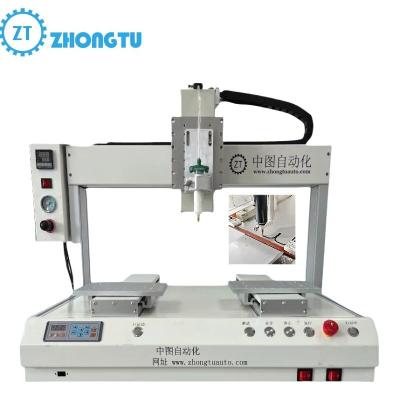 China High-Precision Automatic Dispensing Machine with ±0.02mm Accuracy and 800*750*850mm Dimensions for Industrial Glue Applications for sale