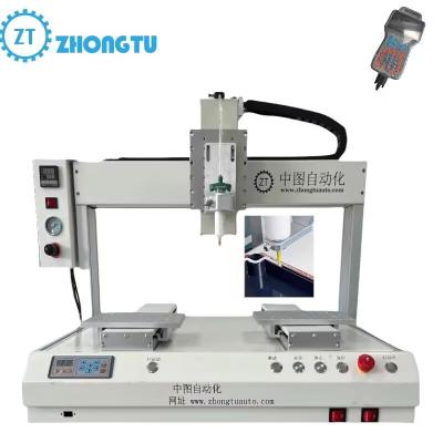 China Desktop Dispensing Machine with LCD Display , Automatic Silicon Glue Fluid Dispenser for sale