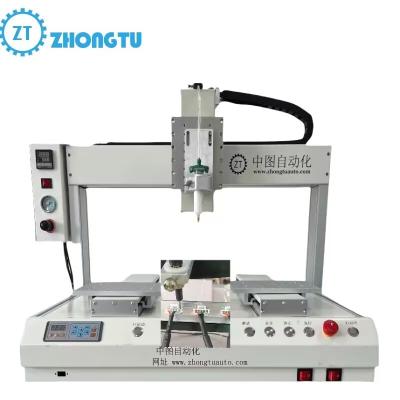 China Ethernet/RS232 Communication Three Axis CNC Robot Solder Paste Dispensing System for Automatic Liquid Glue Dispenser for sale