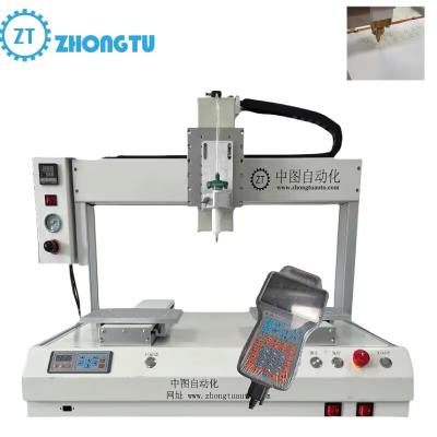 China 110-240v Automatic Dispensing Machine , Customized Auto Three Axis Hot Glue Dispenser for sale
