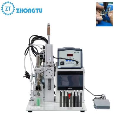 China Type C Semi-automatic Soldering Machine for USB Soldering Soldering Wire Diameter 0.3-1.2mm Internal Peeling Length 0-2cm for sale