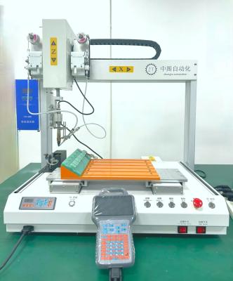 중국 4~5kg/cm² 공기압 자동 납땜기, 0.6~1.5mm 납땜 와이어 및 256MB 티칭 파일 용량 판매용